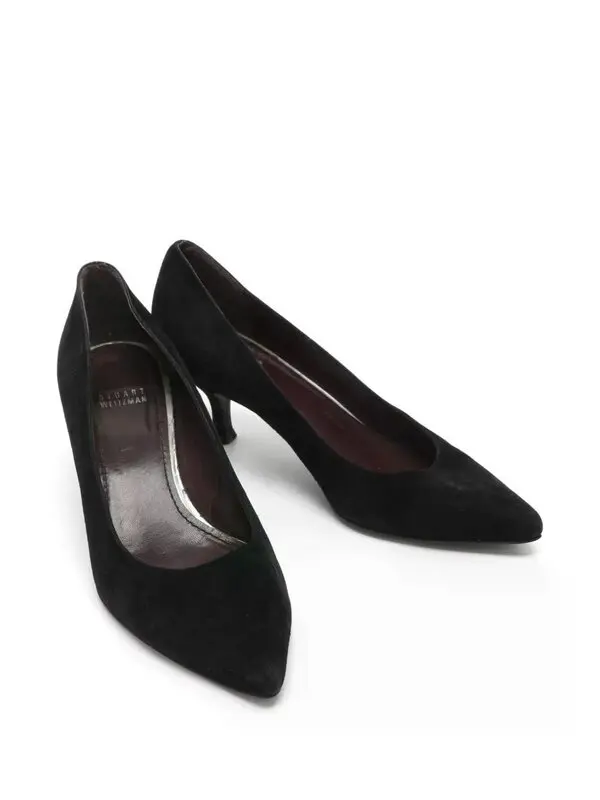 STUART WEITZMAN Suede Pointed-toe Pumps