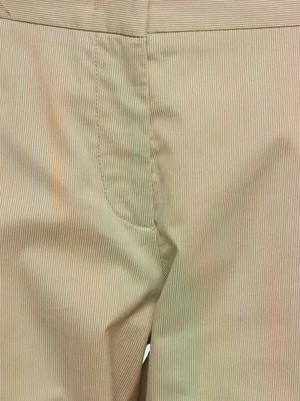Prada Beige Pinstripe Tailored Trousers