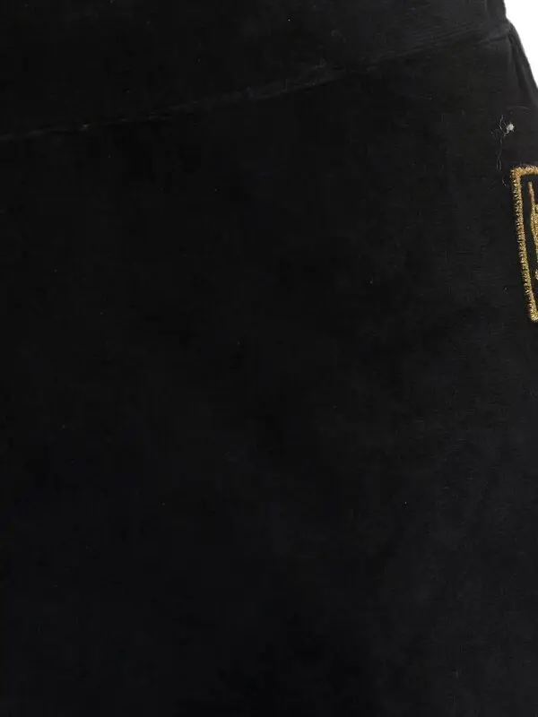 Saint Laurent Velvet-effect Straight-fit Drawstring Trousers