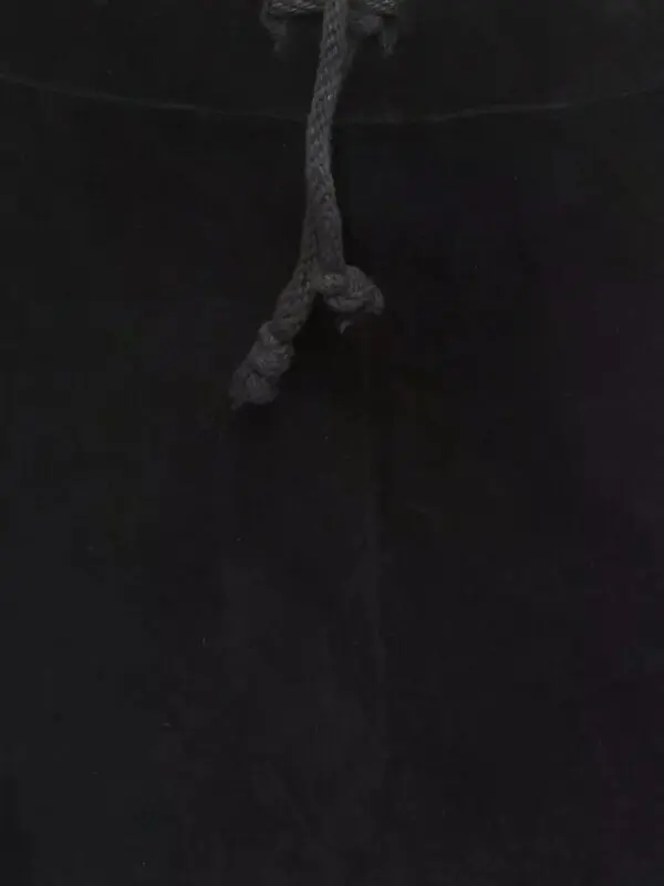 Saint Laurent Velvet-effect Straight-fit Drawstring Trousers