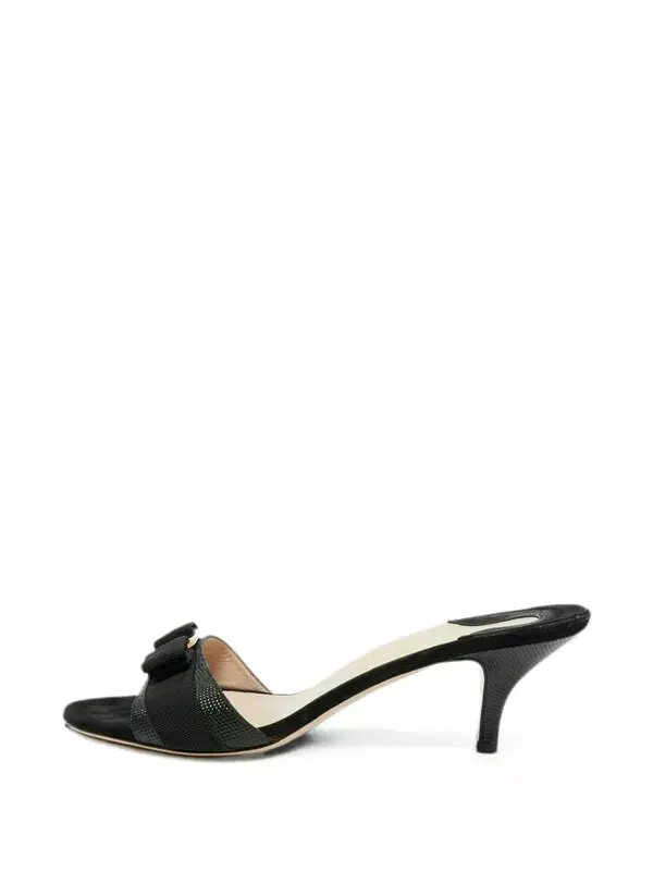 FERRAGAMO Vara Heeled Sandals - Black