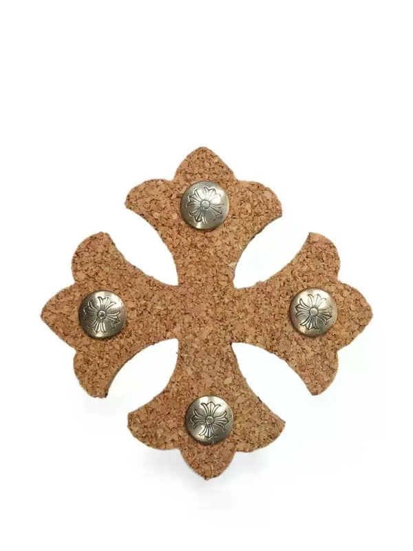Chrome Hearts Ch-pins Cork Coaster - Neutrals