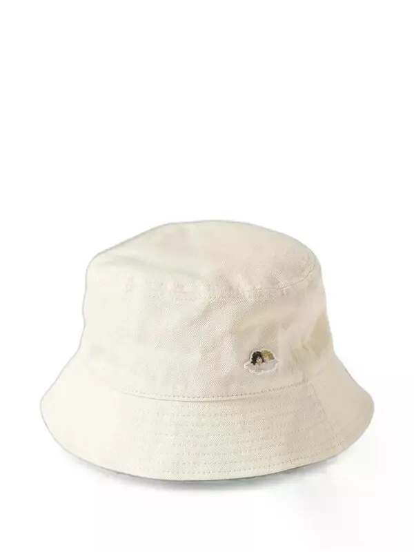 Fiorucci Angels Patch Bucket Hat - Neutrals