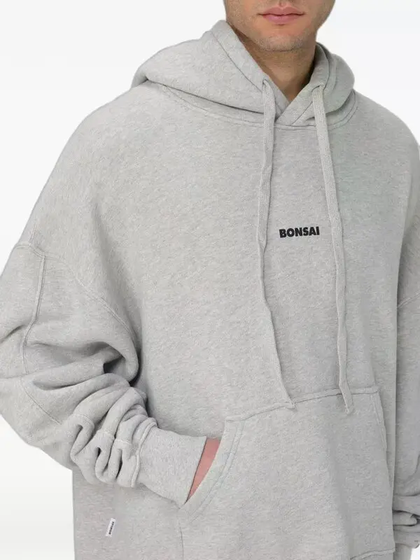 BONSAI Logo Print Pouch Pocket Hoodie