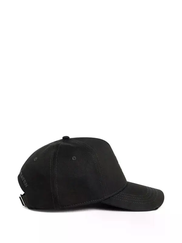 Dsquared2 Gabardine Baseball Cap With D2 Upside Down Motif