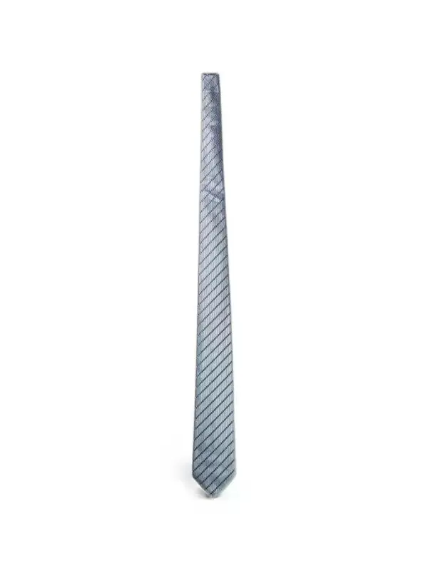 Emporio Armani Silk Jacquard Tie - Blue