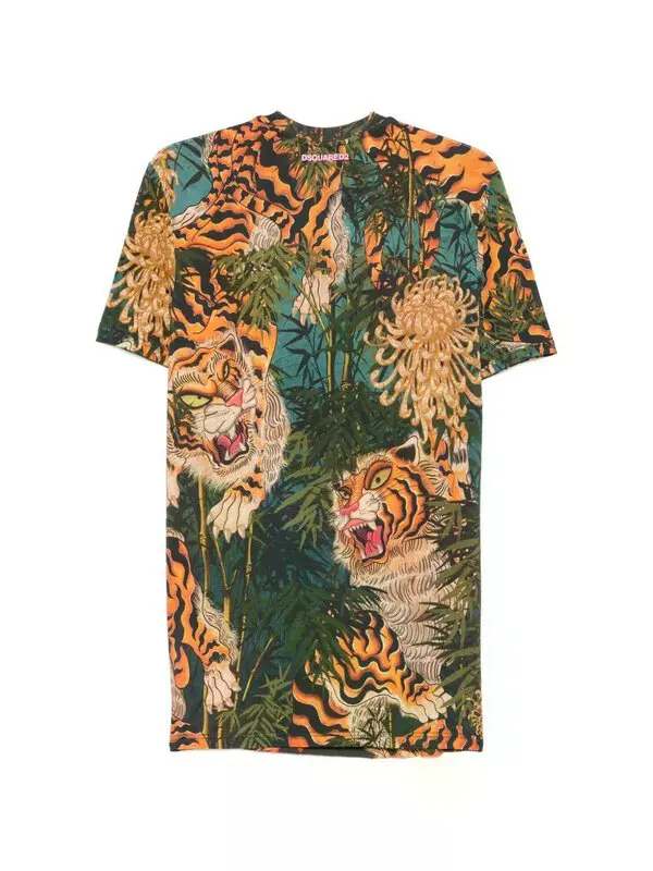 Dsquared2 Tiger-print T-shirt