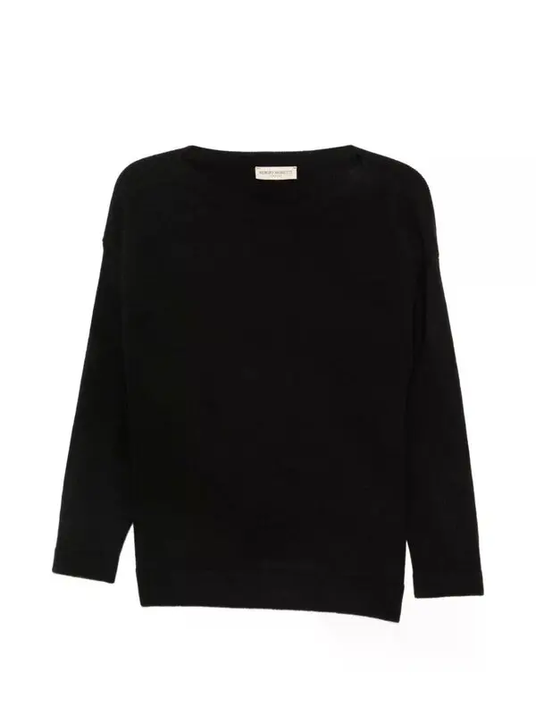 SERGIO MORETTI FIRENZE Boat Neck Long Sleeve Sweater