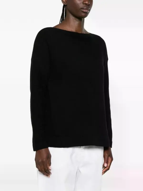 SERGIO MORETTI FIRENZE Boat Neck Long Sleeve Sweater