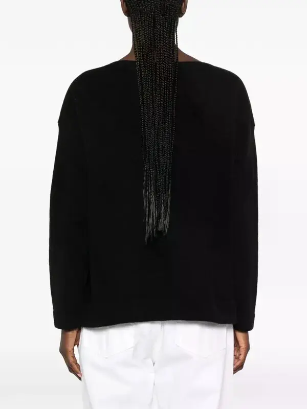 SERGIO MORETTI FIRENZE Boat Neck Long Sleeve Sweater