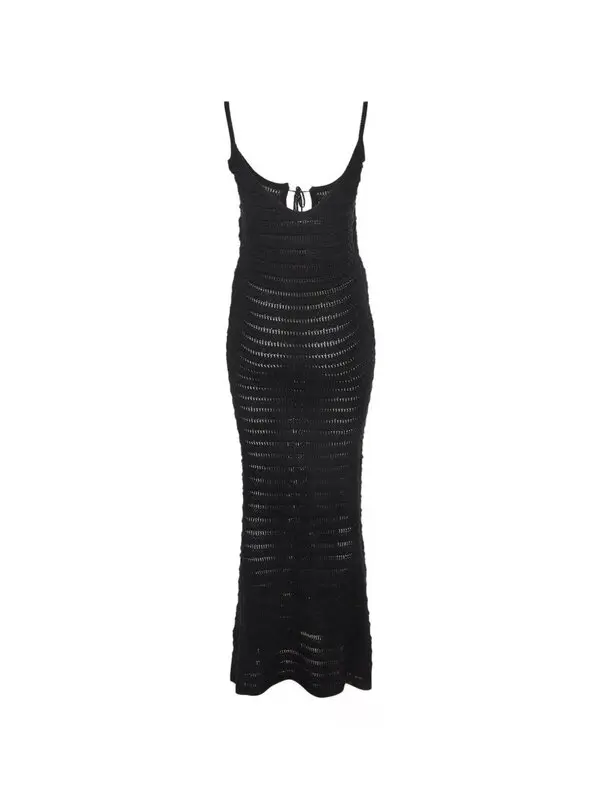 424 Serena Embellished Crochet-knit Maxi Dress