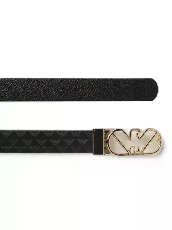 Emporio Armani Reversible Monogram Belt