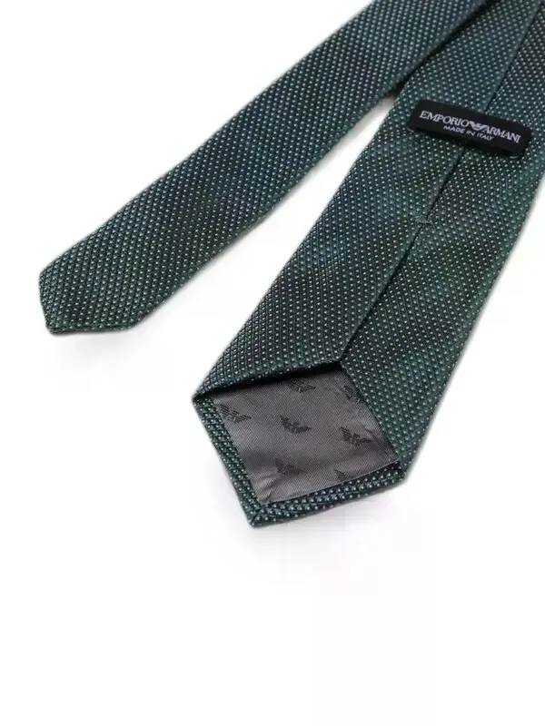 Emporio Armani Geometric Pattern Silk Tie