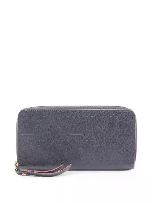 LOUIS VUITTON 2018 Monogram Empreinte Zippy Wallet - Blue