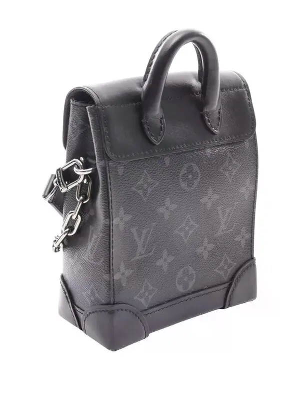 LOUIS VUITTON Nano Steamer Satchel Monogram Eclipse