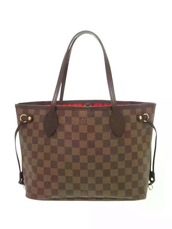 LOUIS VUITTON Damier Ebene Neverfull Pm Tote Bag