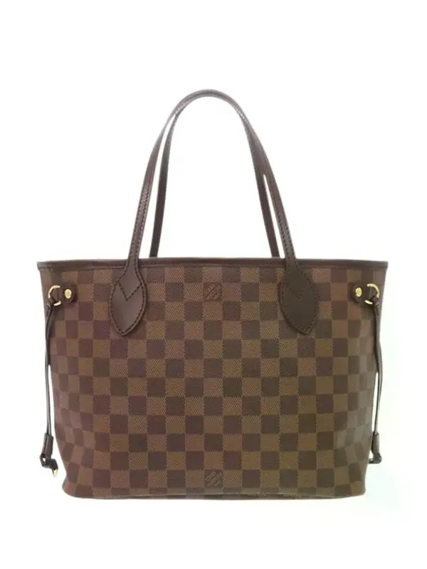 LOUIS VUITTON Damier Ebene Neverfull Pm Tote Bag