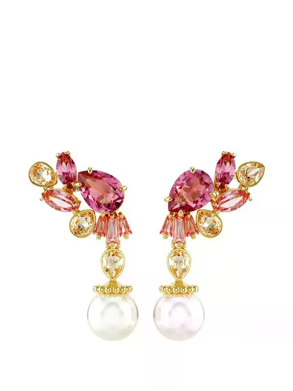 SWAROVSKI Drop Pearl Crystal-embellished Earrings
