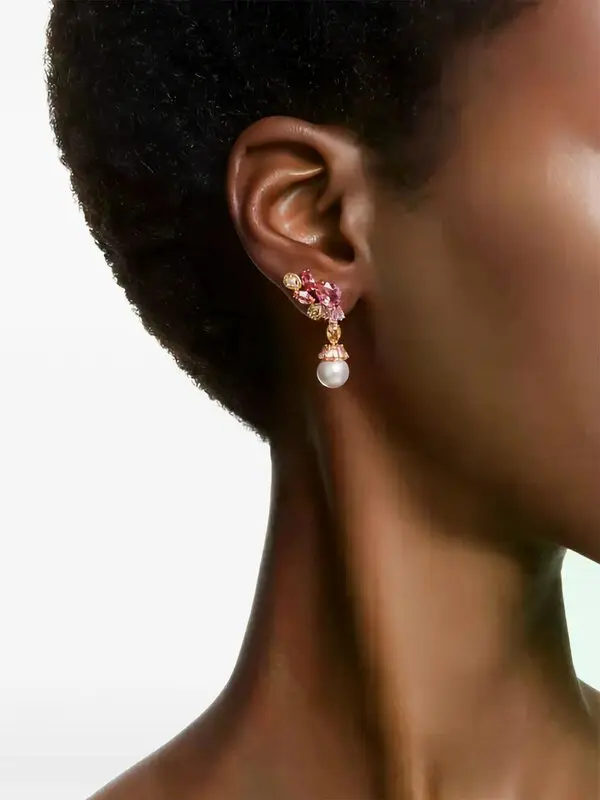 SWAROVSKI Drop Pearl Crystal-embellished Earrings