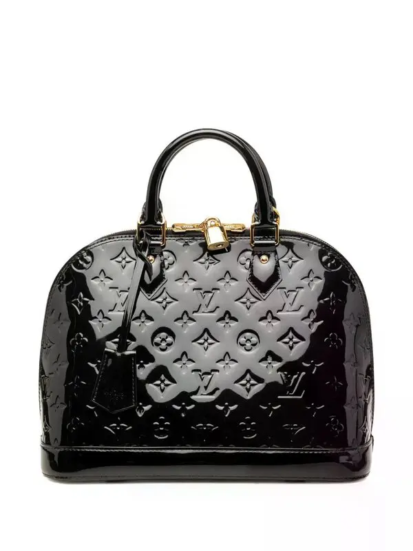 LOUIS VUITTON Monogram Vernis Alma Pm Satchel
