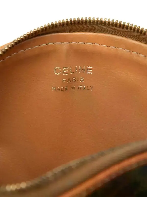 Celine Macadam Coated Canvas Pouch
