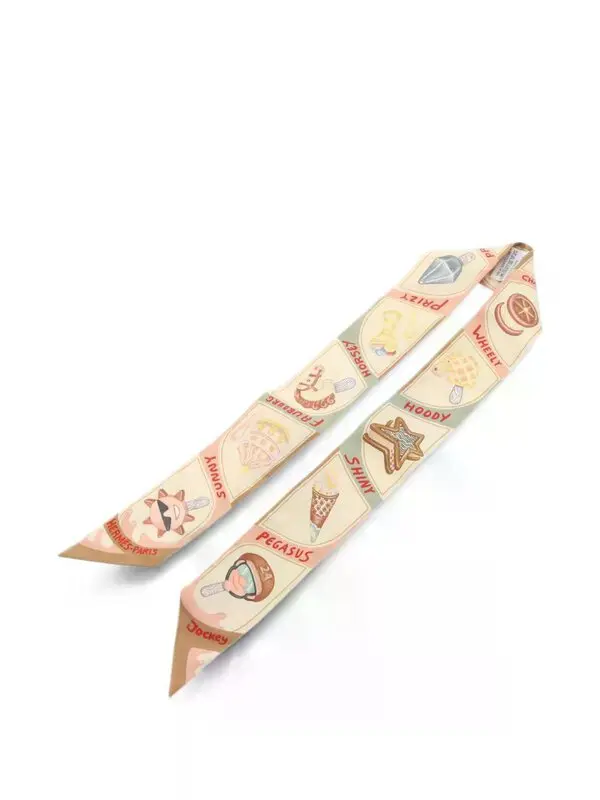 Hermès 2010 Funny Ice Cream Twill Scarf - Neutrals