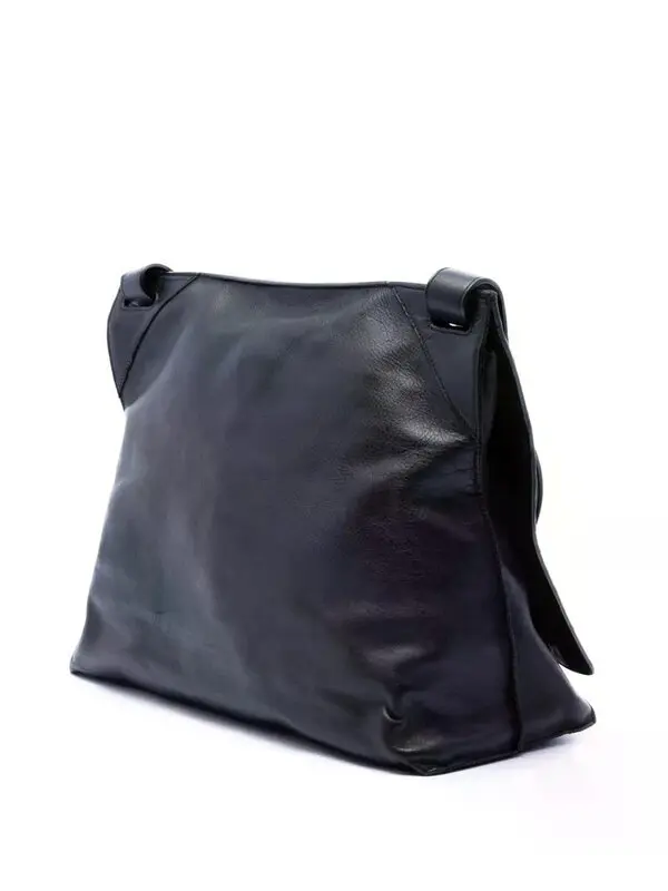 Bottega Veneta Intrecciato Trimmed Nappa Messenger Bag - Black