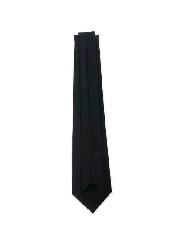 Emporio Armani Logo Embroidered Pointed Tie
