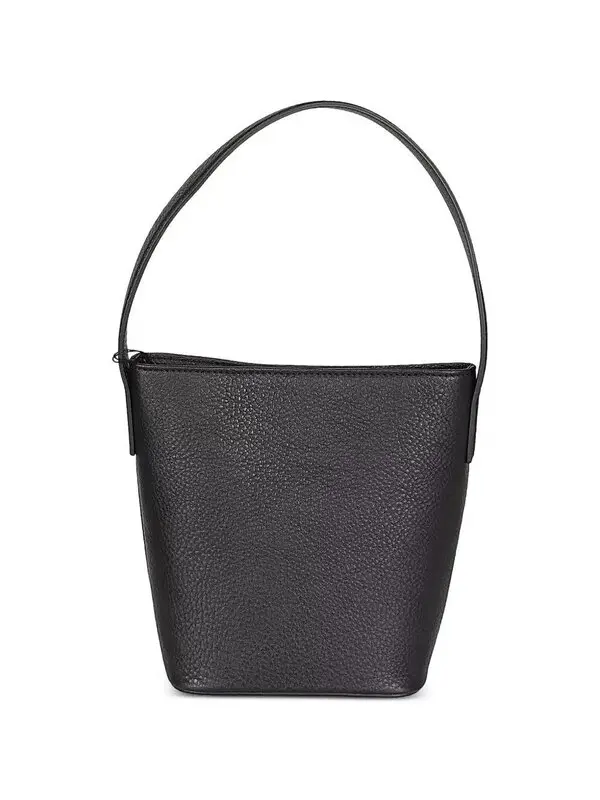 MIZUIRO IND Grained Leather Bucket Bag - Black