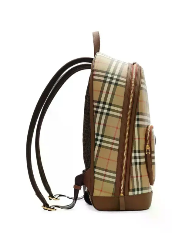 Burberry House Check Cotton Canvas Backpack