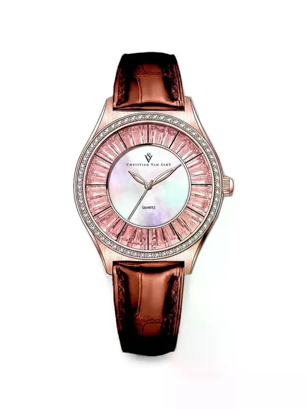 CHRISTIAN VAN SANT Luna Crystal-embellished 40mm Watch - Silver