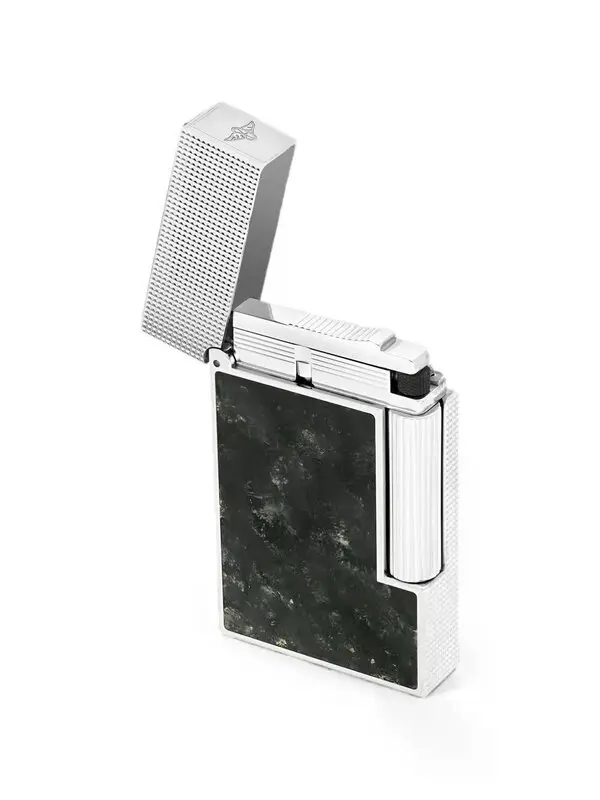 S.t. Dupont Engraved Marble-effect Lighter