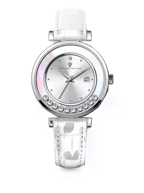 CHRISTIAN VAN SANT Bria Crystal-embellished 40mm Watch - Silver