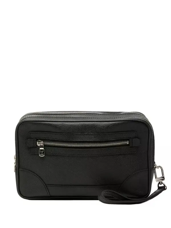 LOUIS VUITTON Taiga Neo Pavel Clutch Bag - Black