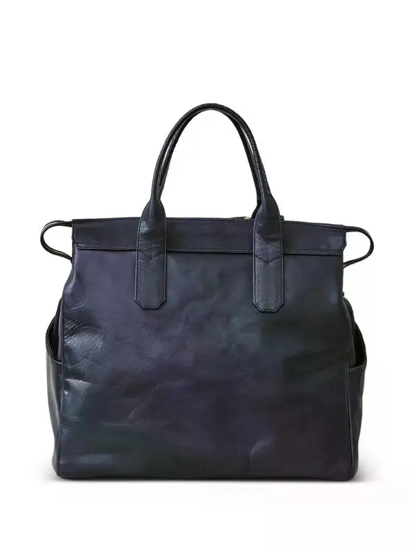 CORNELIAN TAURUS BY DAISUKE IWANAGA Key Hole Boston Leather Luggage Bag