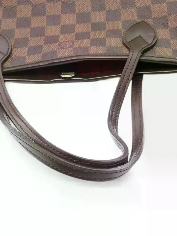 LOUIS VUITTON Damier Ebene Neverfull Pm Tote Bag - Brown