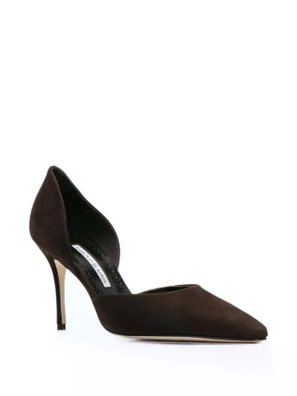 Manolo Blahnik Taylernu Pointed-toe Pumps - Brown