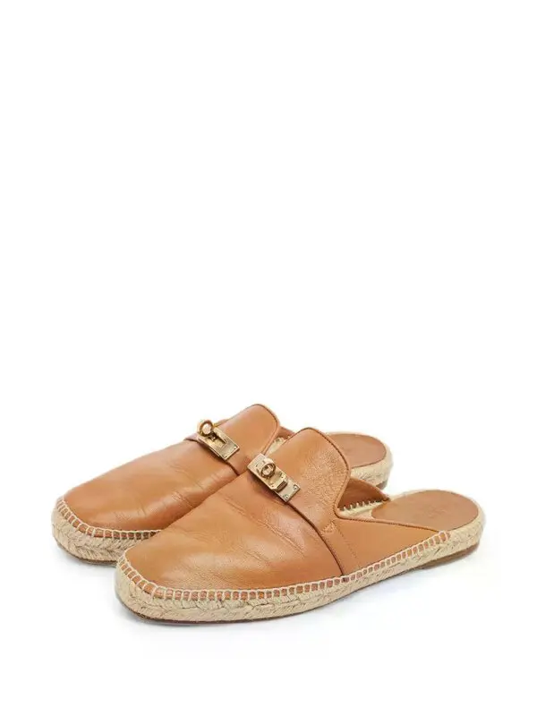 Hermès Feria Lock Flat Mules