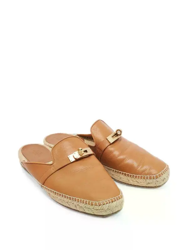 Hermès Feria Lock Flat Mules