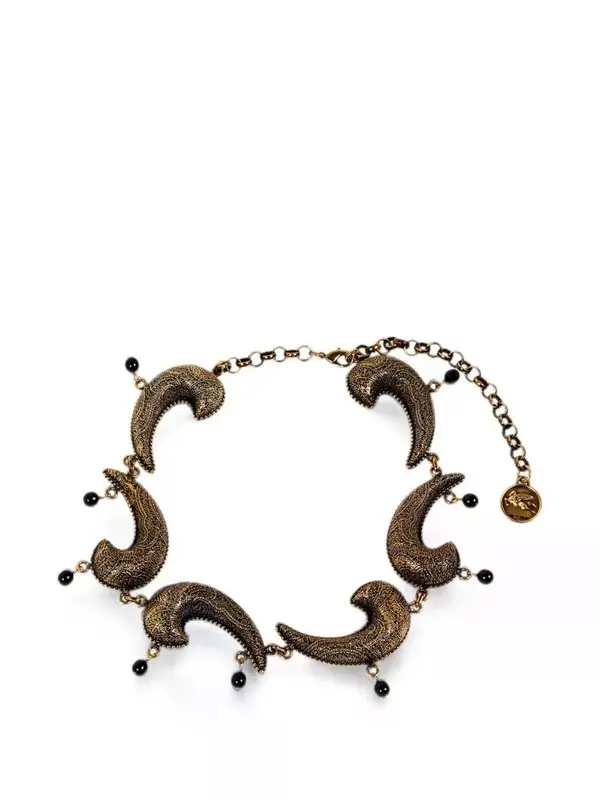 Etro Arnica Paisley Choker Necklace - Gold