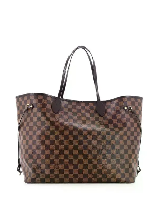 LOUIS VUITTON Neverfull Gm Damier Tote Bag - Brown