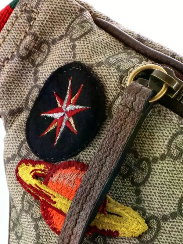 Gucci Gg Coated Canvas Applique Belt Bag