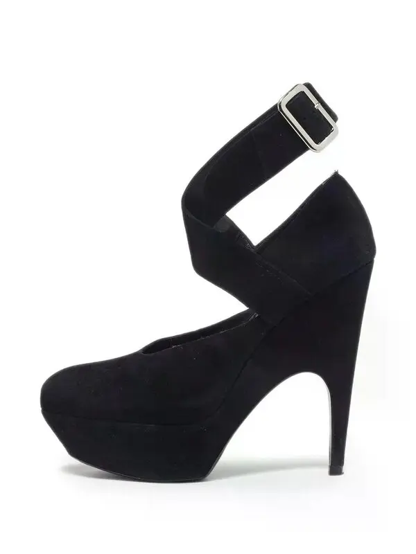 Saint Laurent Platform Ankle-strap Pumps