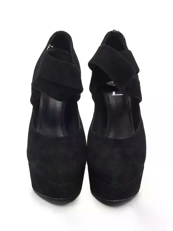 Saint Laurent Platform Ankle-strap Pumps