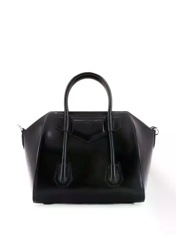 Givenchy Antigona Lock Leather Mini Crossbody Bag - Black