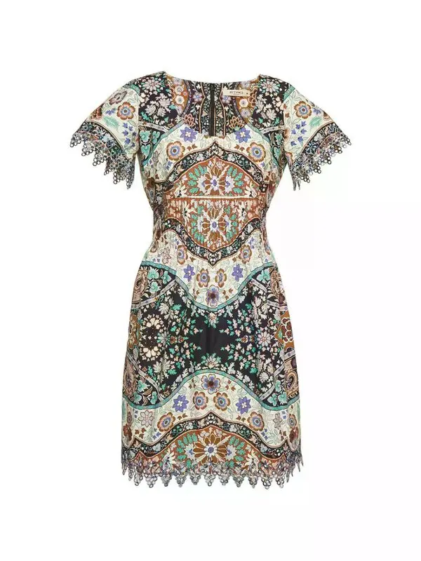 Etro Floral Print Midi Dress