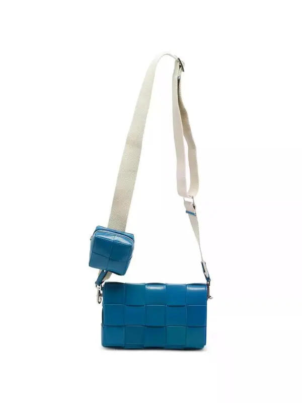 Bottega Veneta Medium Cassette Messenger Bag - Blue