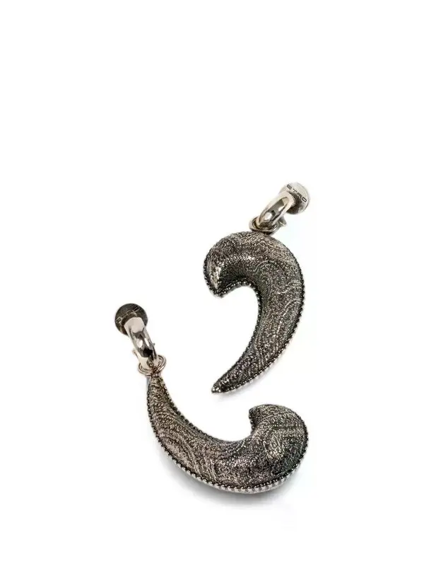 Etro Arnica Paisley Drop Earrings - Silver