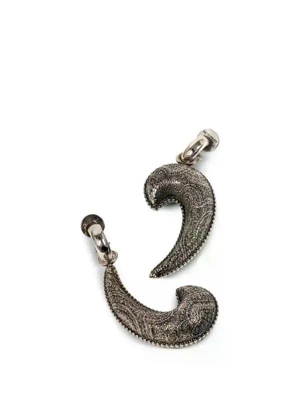 Etro Arnica Paisley Drop Earrings - Silver