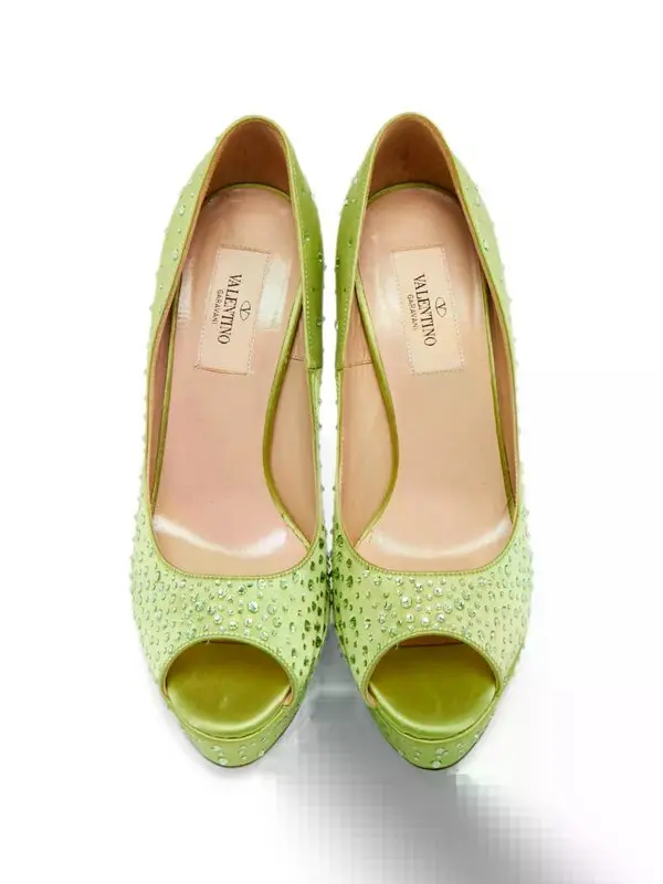 Valentino Garavani Embellished Platform Pumps